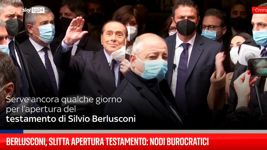 Berlusconi, slitta apertura testamento: nodi burocratici | Video Sky Berlusconi, slitta apertura testamento: nodi burocratici | Video Sky