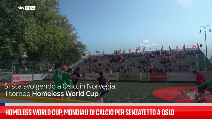 Homeless World Cup, mondiali di calcio per senzatetto a Oslo | Video Sky