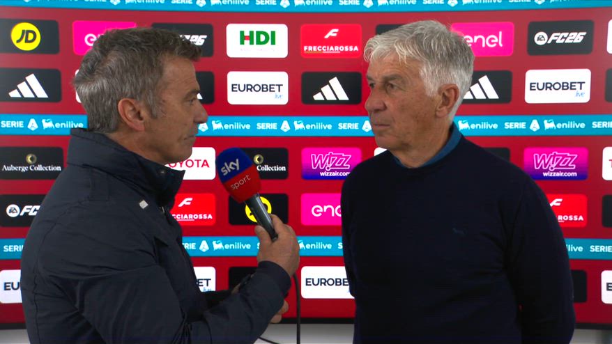 Gasperini: "Ora vietato sbagliare, ma vogliamo la Champions" | Video Sky