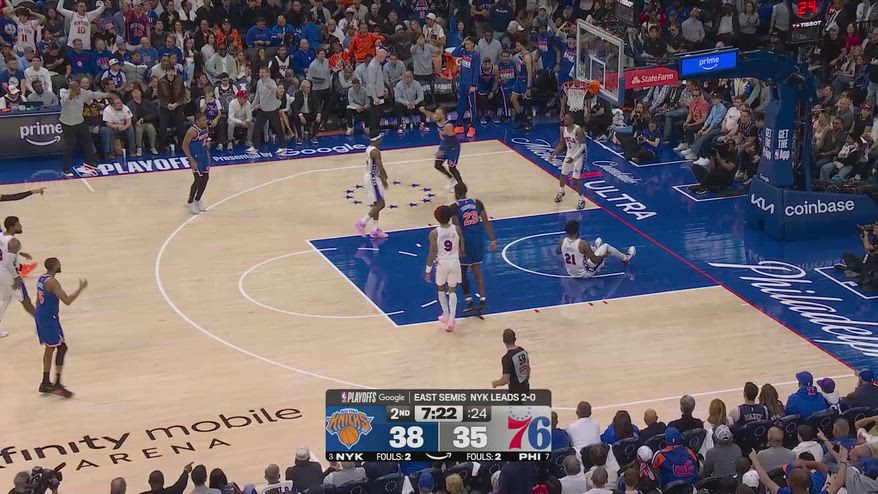 NBA, 33 punti di Jalen Brunson contro Philadelphia | Video Sky