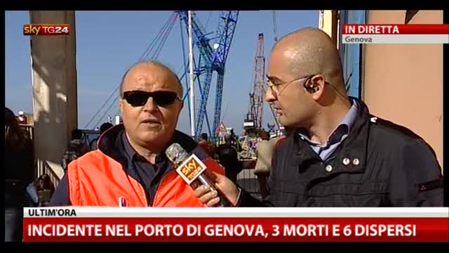 Incidente Porto di Genova, le parole di uno dei soccorritori | Video Sky
