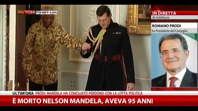 Morte Mandela, Prodi: conciliato perdono con lotta politica | Video Sky